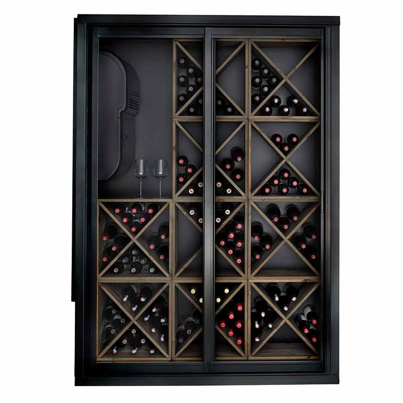 Komplett vinrom med skyvedører | Wineandbarrels