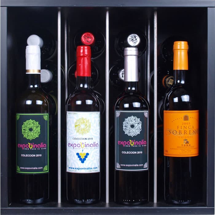 Renato » Black wooden wine racks » Perfect for HORECA | Wineandbarrels