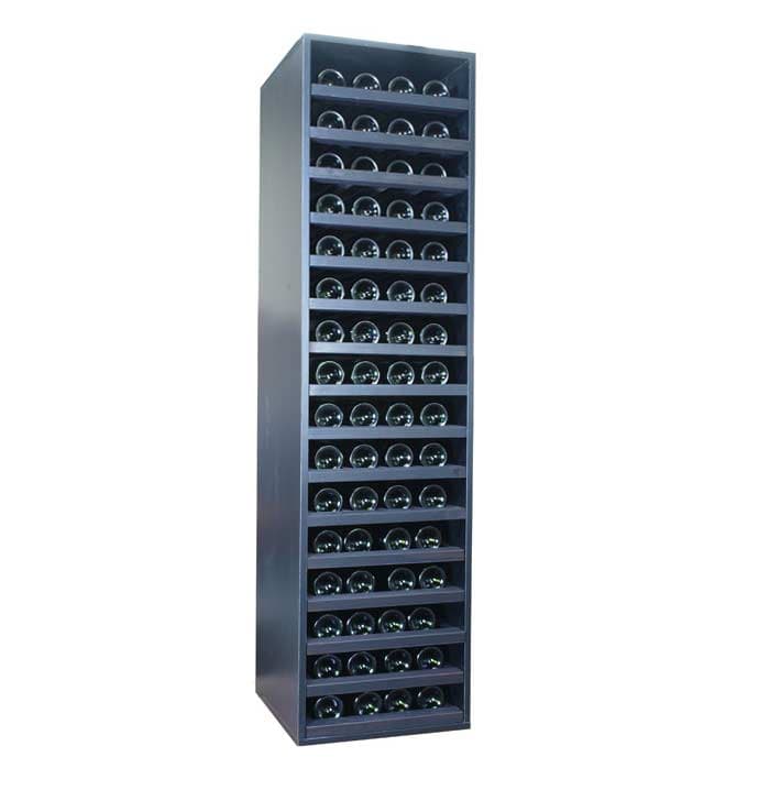 Renato » Black wooden wine racks » Perfect for HORECA | Wineandbarrels